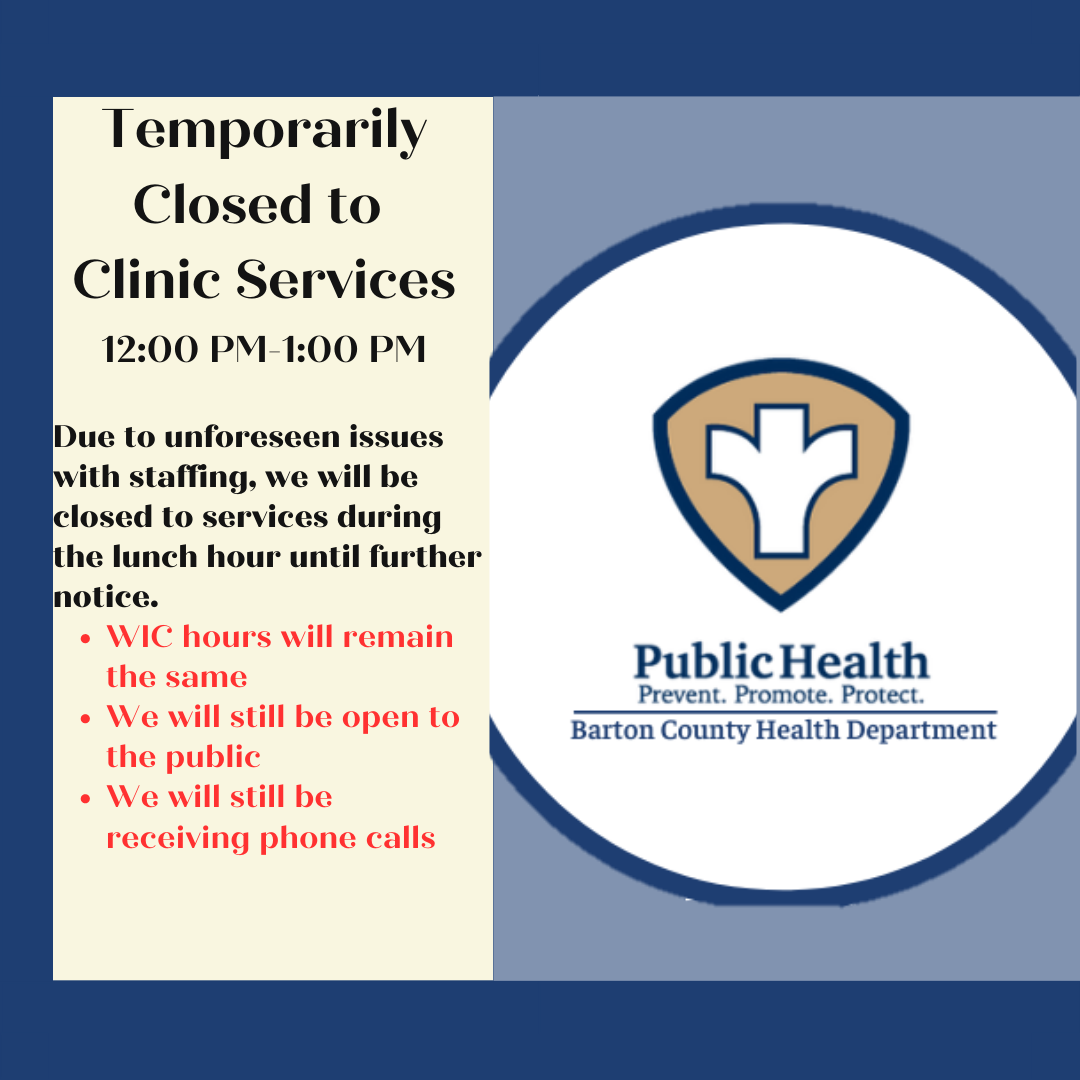 Barton County - Barton County Health Department CLINIC Hours